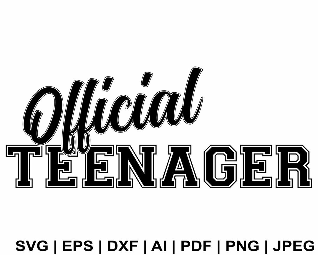 Official Teenager Svg 13th Birthday Svg Birthday Girl Svg T - Etsy