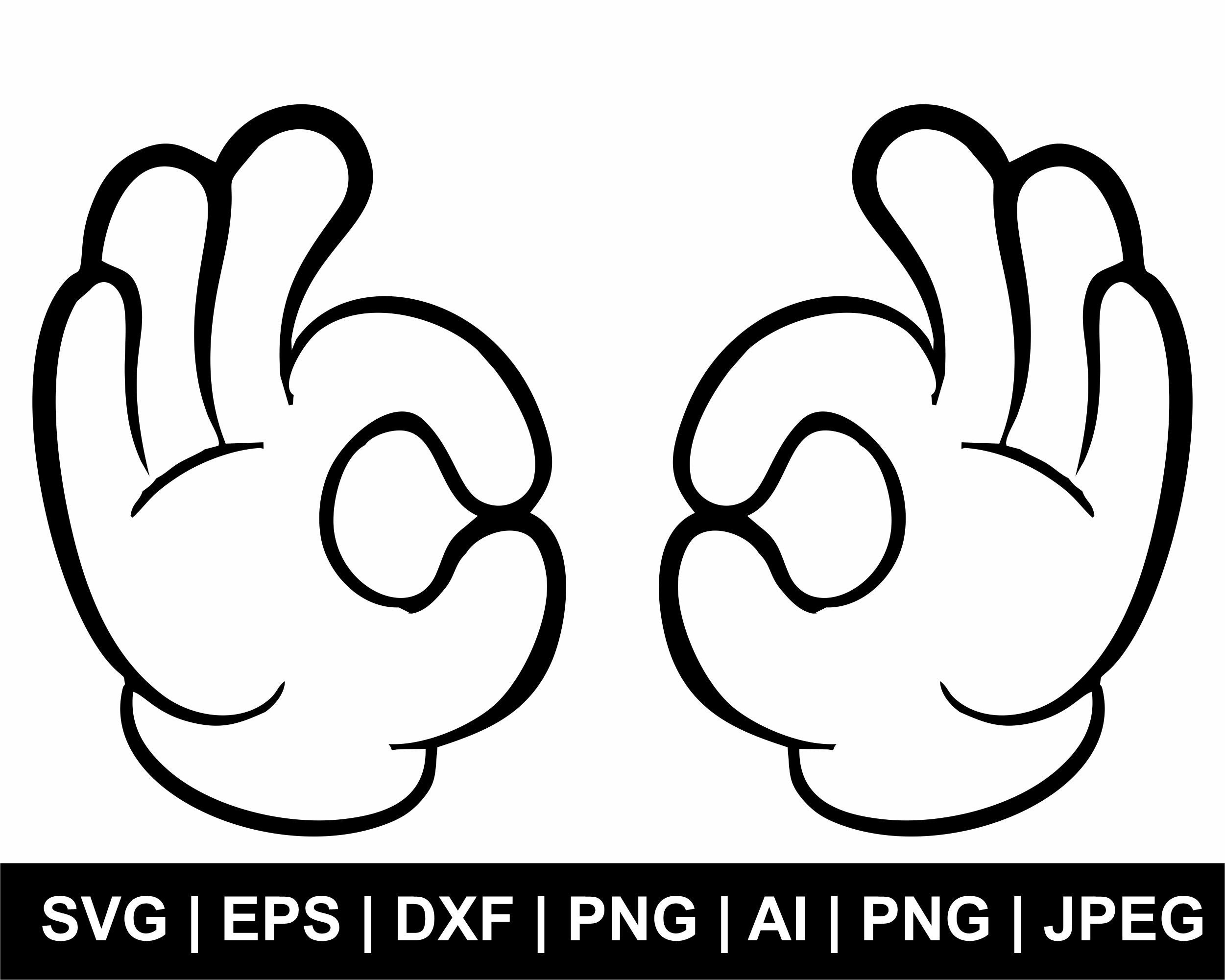 Mickey Mouse Dope Hands Logo