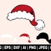 Santa Hat SVG Clipart Christmas Santa Claus Hat Clip Art Santa Costume ...
