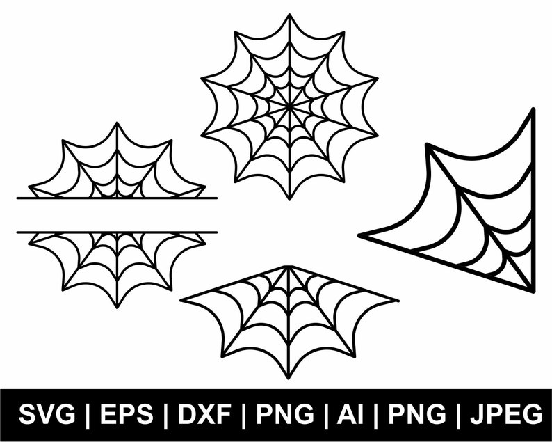 Spider Web Svg Cobweb Svg Spider Svg Spider Web Monogram - Etsy UK