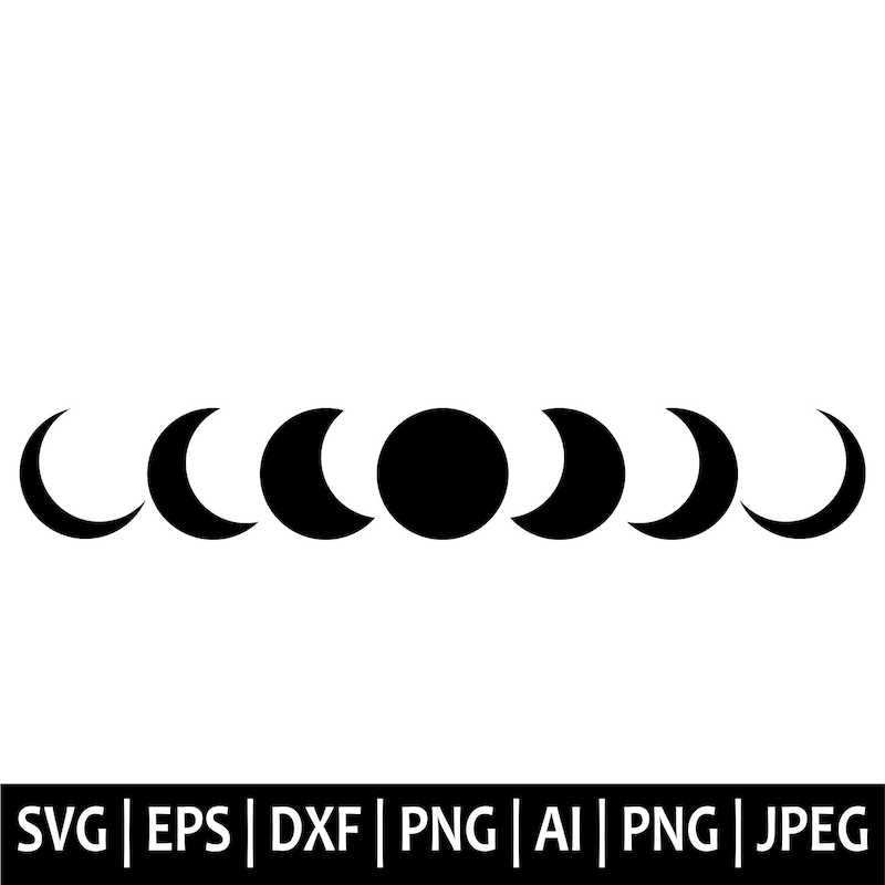 Moon Svg - Etsy