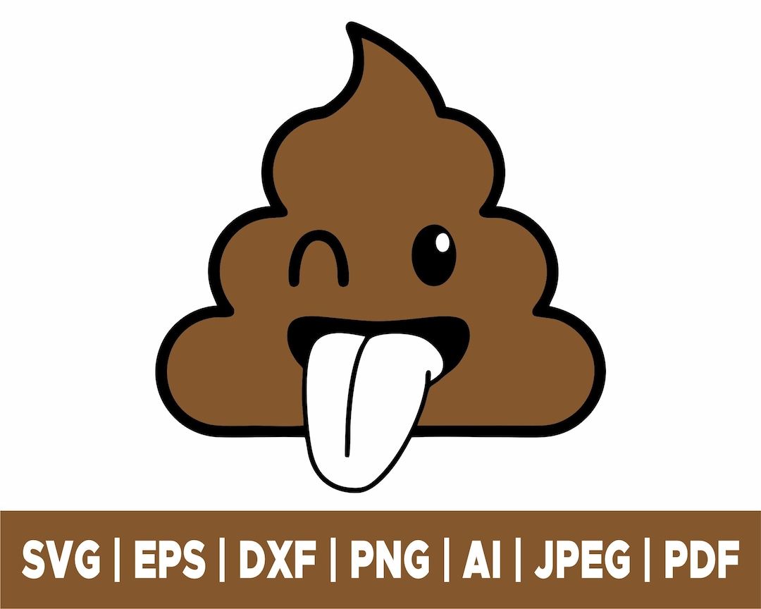 Poop Emoji Svg, Toilet Svg, Poop Face Emoji Svg, Poop Emoji Clipart ...