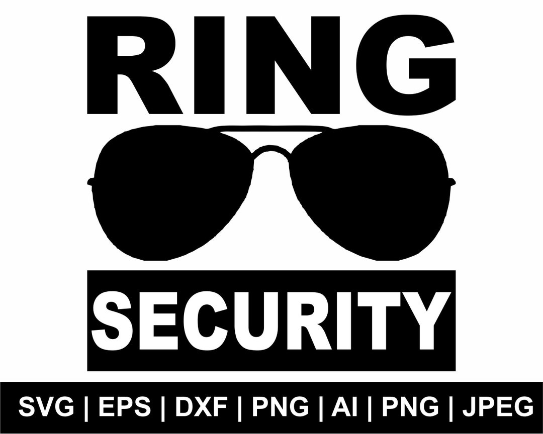 Ring Security Svg, Wedding Svg, Ring Bearer Svg, Sublimation Design ...