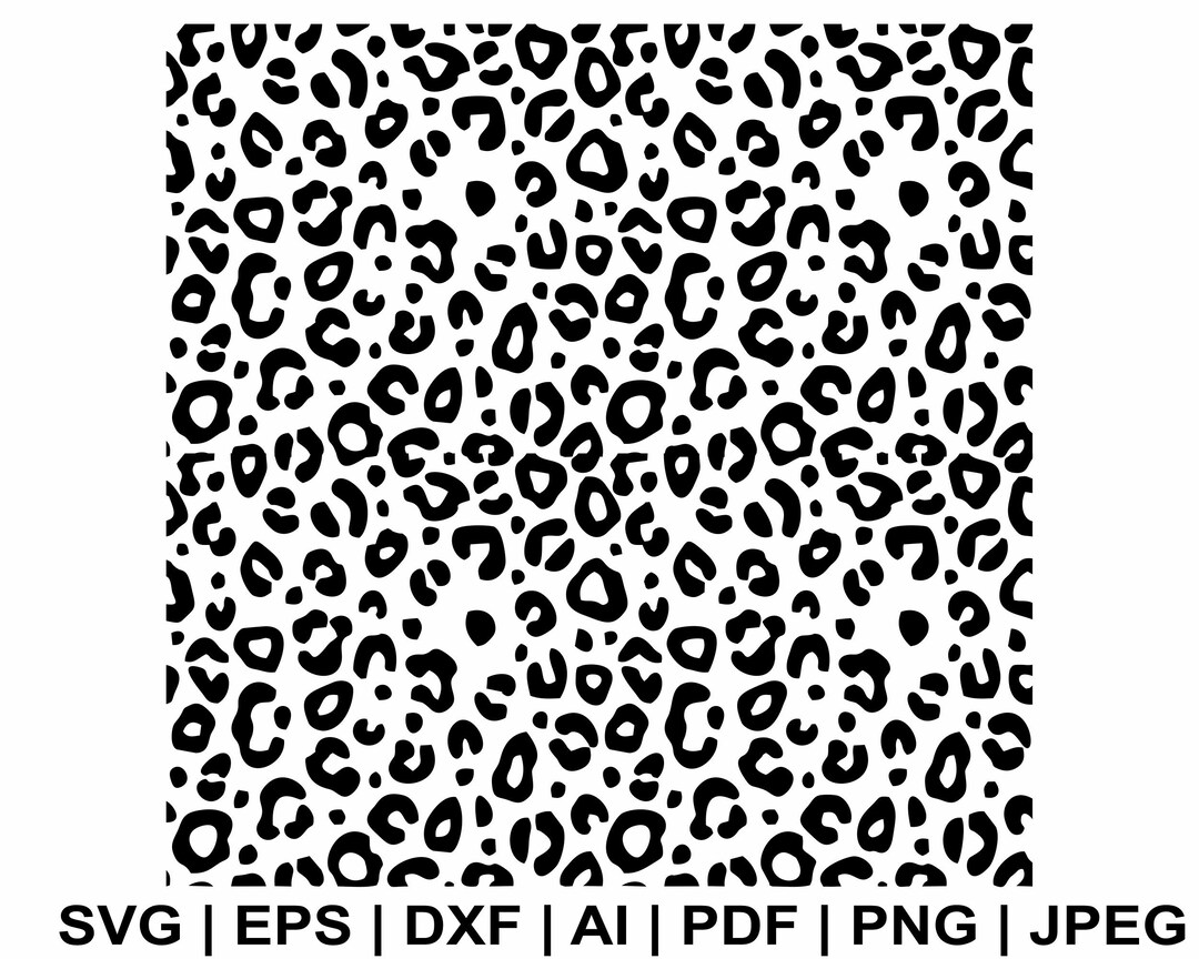Leopard Print Svg, Leopard Print Pattern Svg, Leopard Svg, Animal Print ...