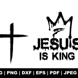 Jesus is King Svg,christian Svg, Faith Svg, Jesus Svg, Faith Svg, Gift ...
