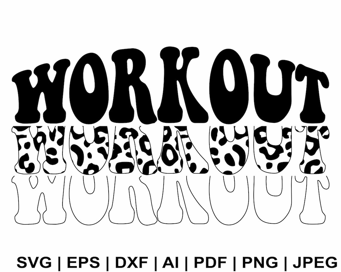 Workout Svg Fitness Svg Gym Svg Exercise Svg Workout - Etsy