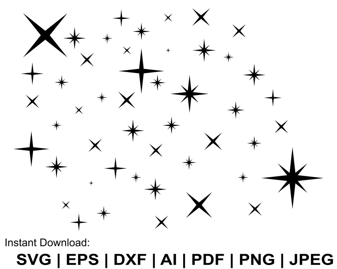 Sparkle Stars Svg, Star Svg, Sparkle Svg, Star T Shirt Svg, Sparkle ...