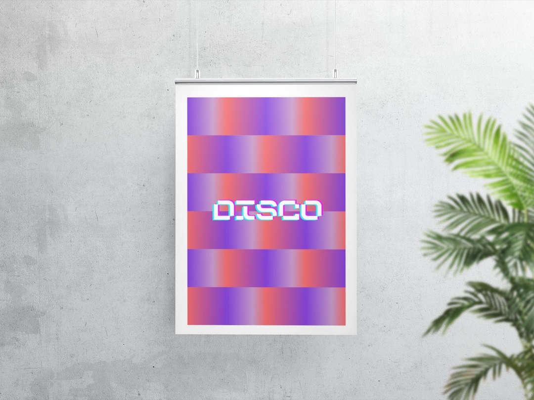 Disco - Printable Art - Instant Download, Disco Poster, Music Digital ...