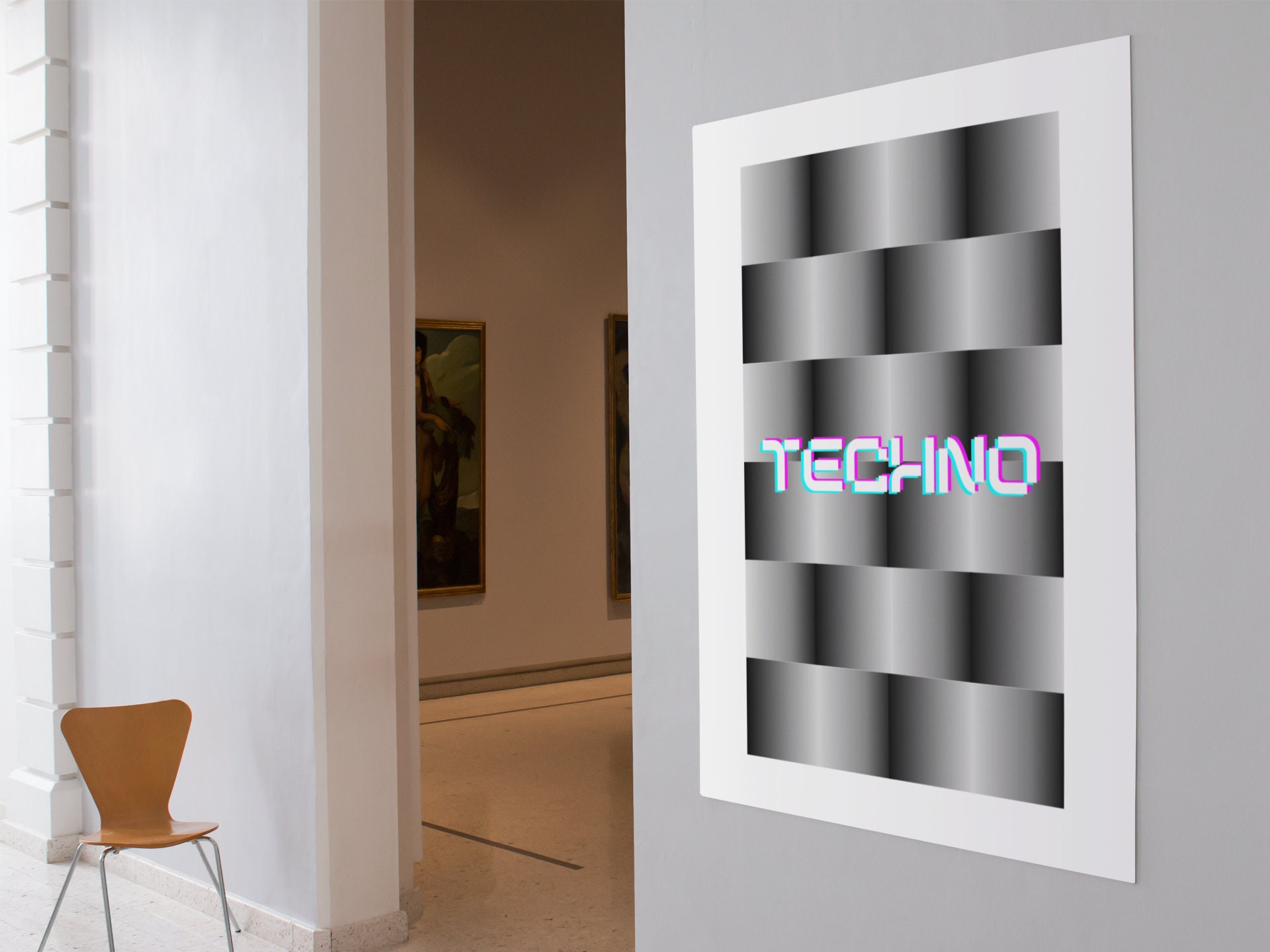Techno Printable Art Instant Download, Techno Poster, Music Digital ...
