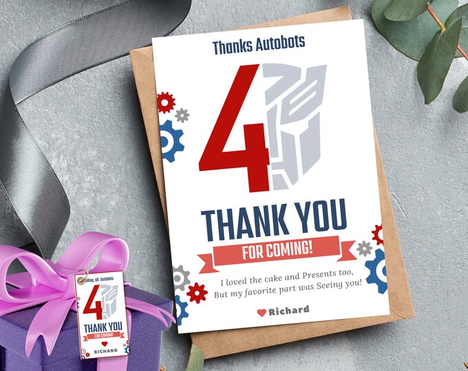 INSTANT DOWNLOAD Printable Favor Tags/stickers 2.5x2.5 Thanks a Bot for ...