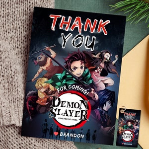 Demon Slayer Gift Tags Anime Themed Present Labels for Manga Fans Demon ...