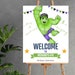 The Incredible Hulk Welcome Birthday Card Instant Download Canva ...