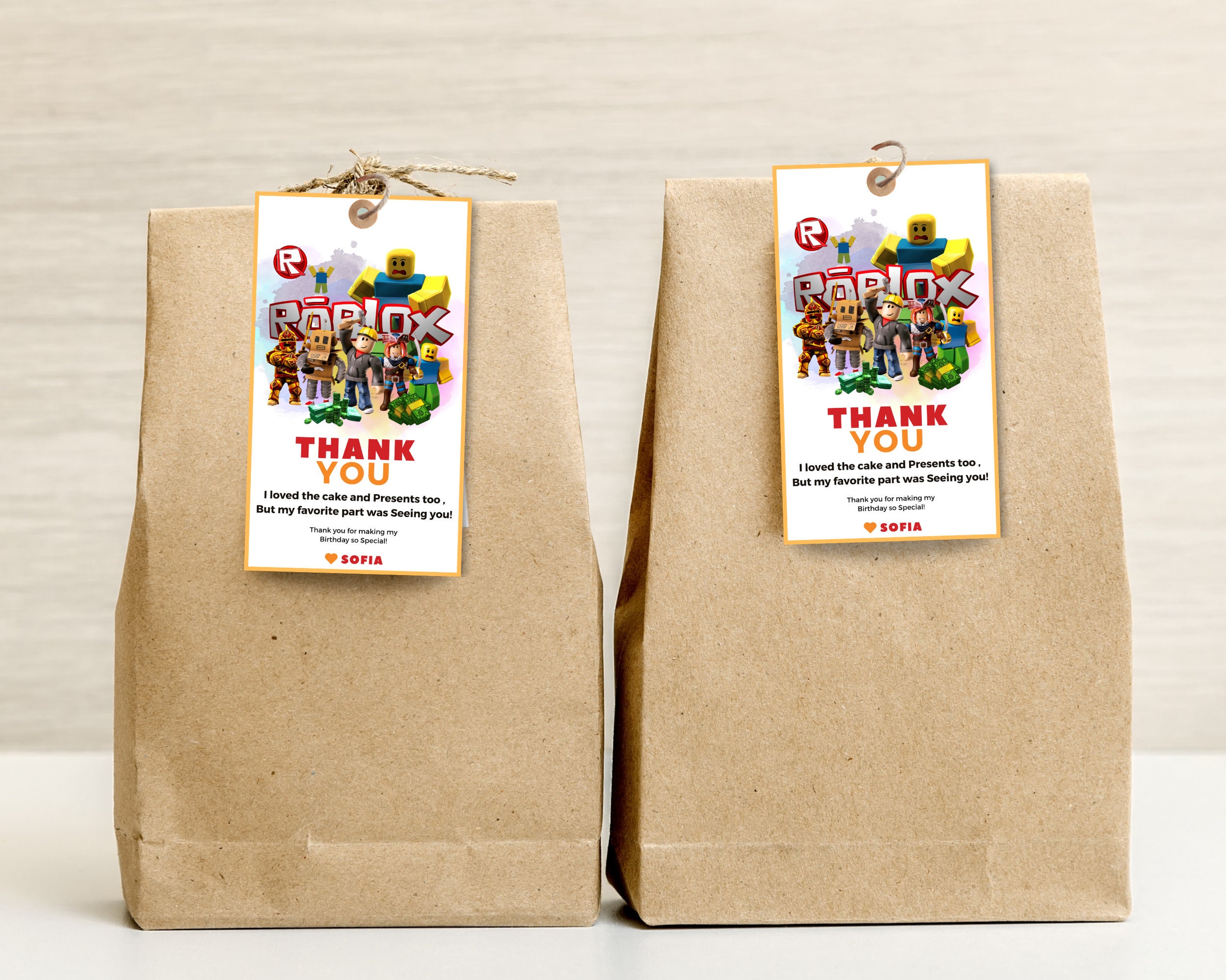 Roblox Photo Thank You Card Instant Download Roblox Thank You Cards ...