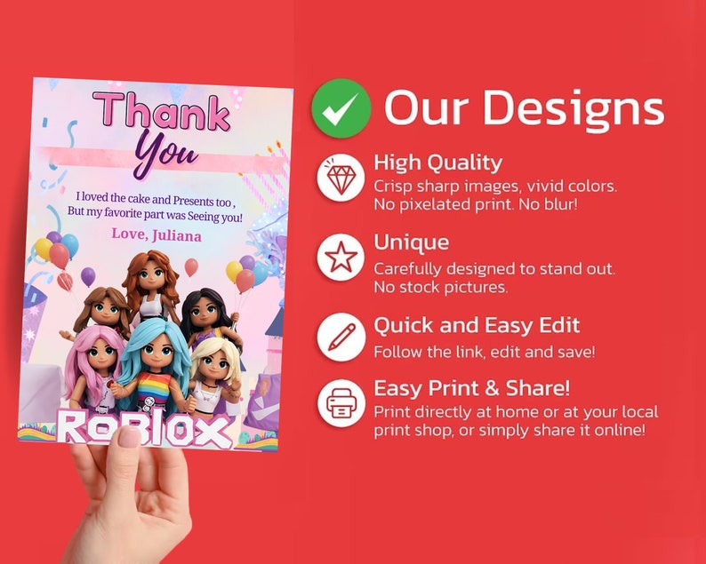 Roblox Party Sign for Girls Roblox Welcome Sign for Girls Colorful ...