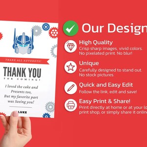 Transformers Inspired Gift Tags Customizable Autobot Decepticon Labels ...