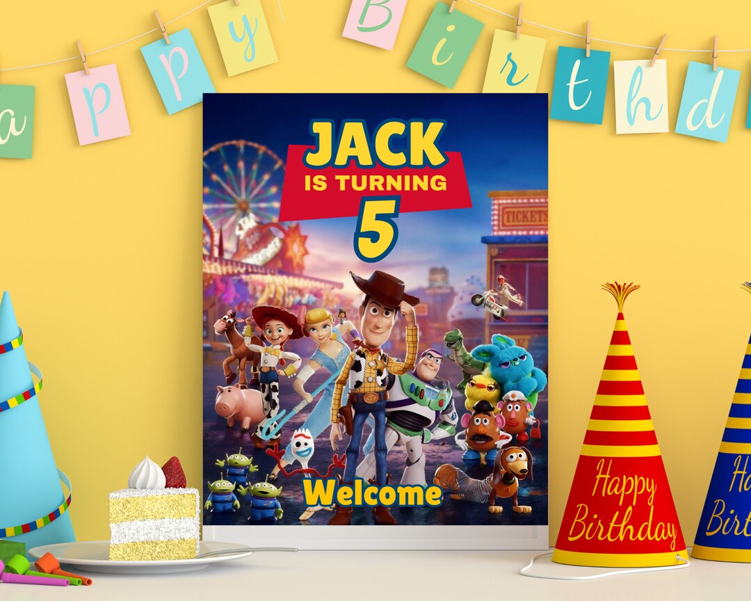 Toy Story Welcome Sign, Toy Story Welcome Board, Toy Story Printable ...