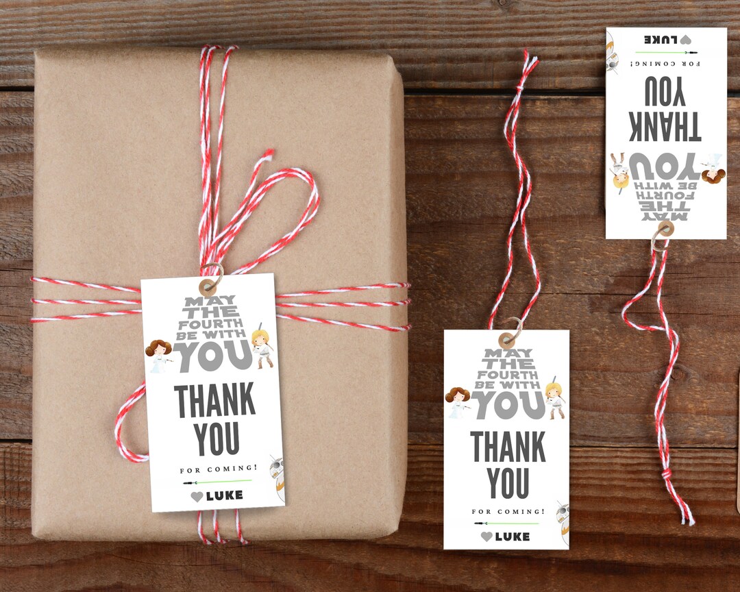 Star Wars May the 4th Be With You Gift Tag Star Wars May the Fourth Be ...