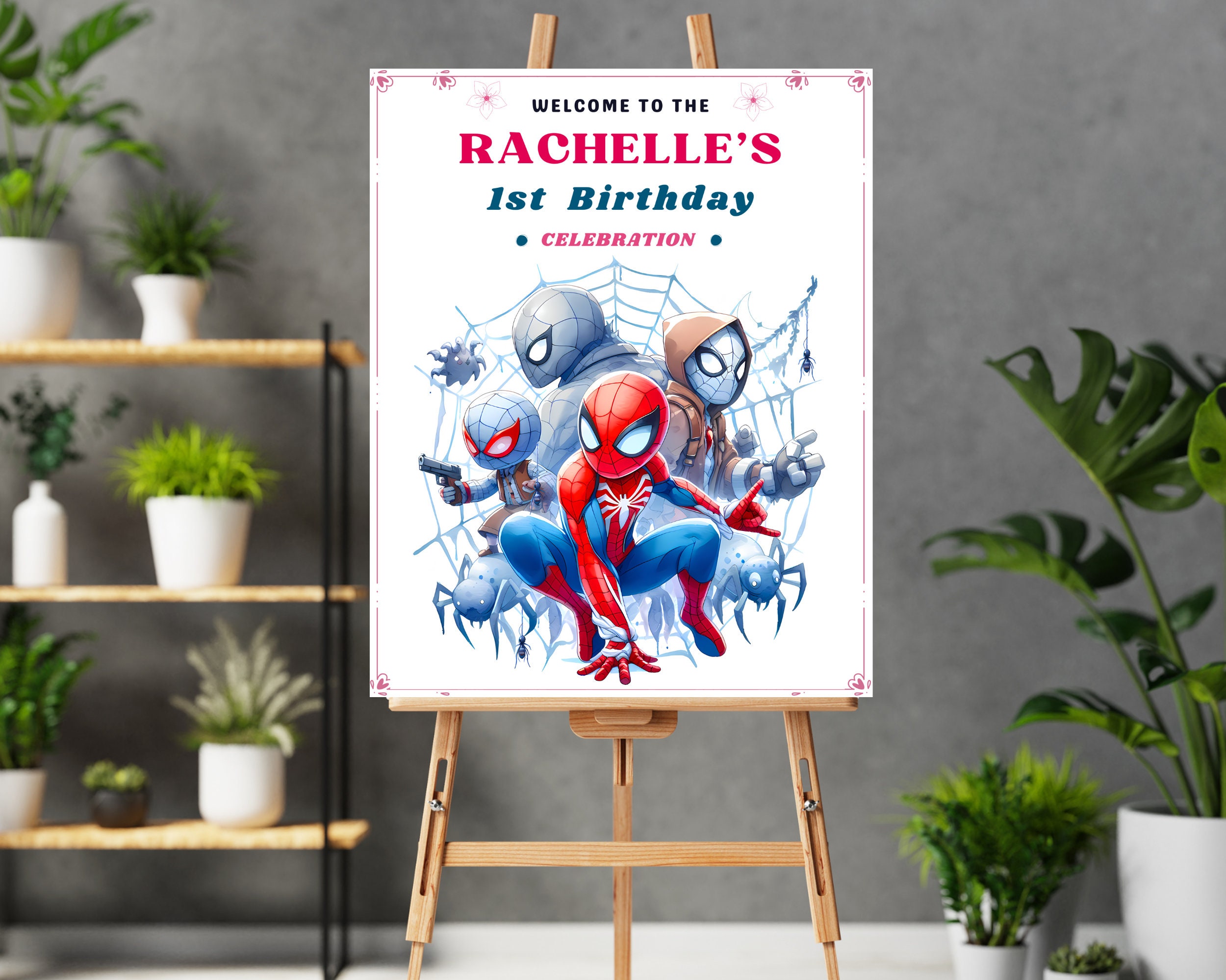 Spidey and His Amazing Friends Birthday Welcome Sign Spidey ...