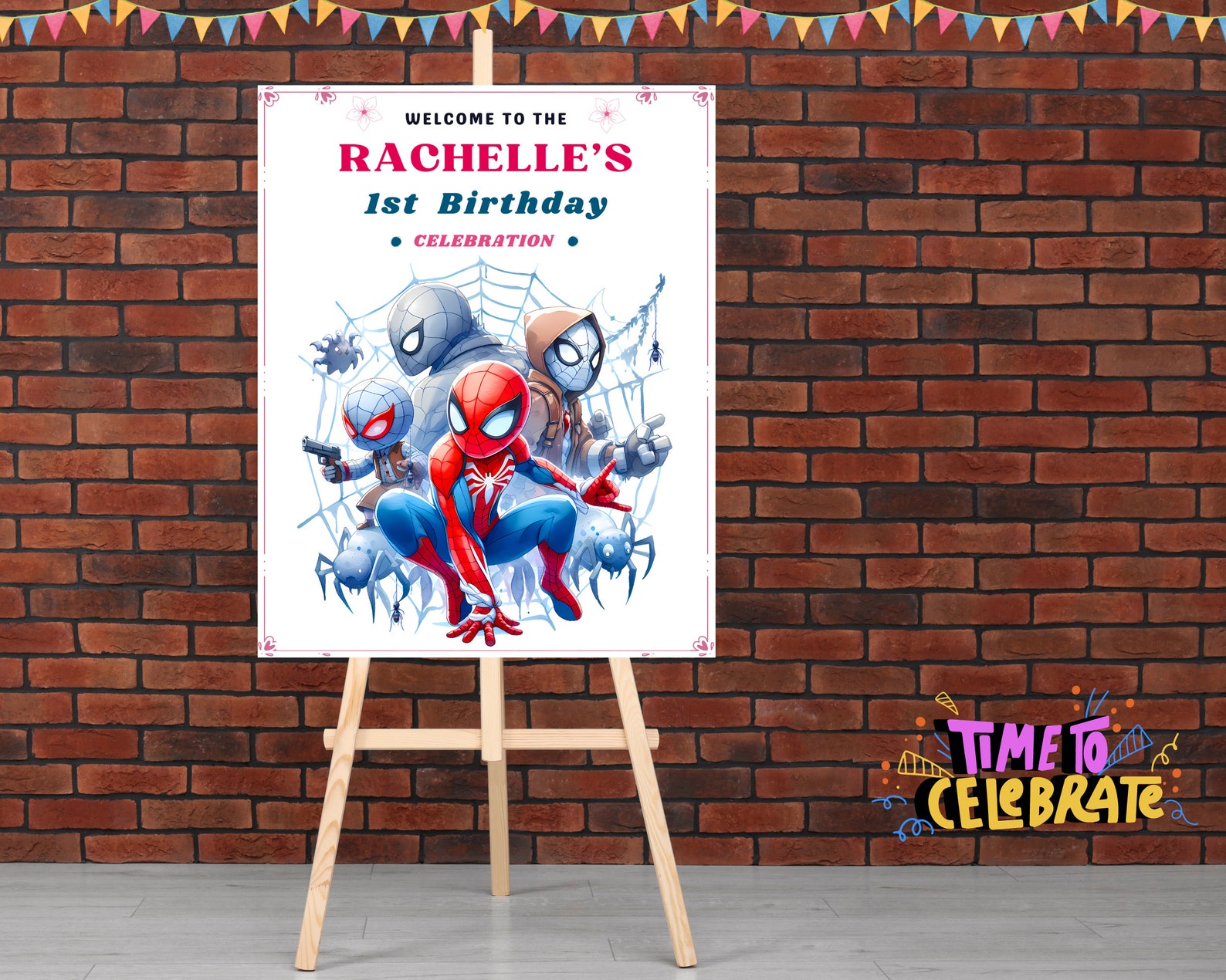 Spidey and His Amazing Friends Birthday Welcome Sign Spidey ...