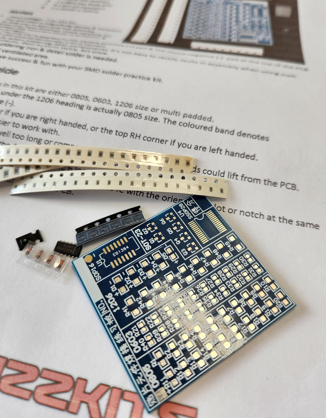 Whizzkit SMD SMT Surface Mount Solder Practice Electronics Project Kit ...