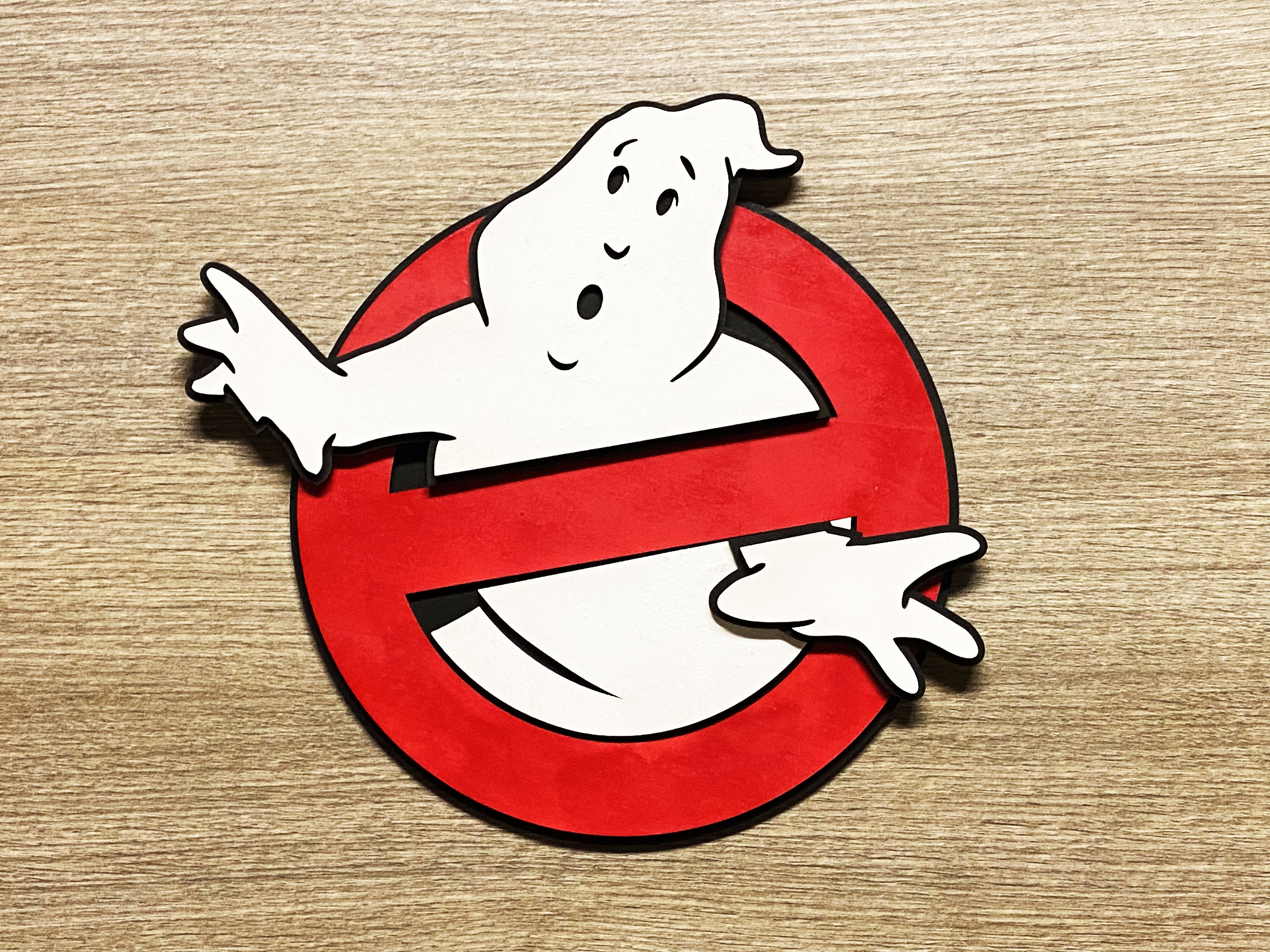 Ghostbusters 3D Logo in Multilayer Wood Wall Art - Etsy