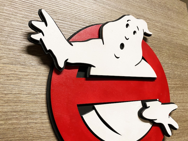 Ghostbusters 3D Logo in Multilayer Wood Wall Art - Etsy