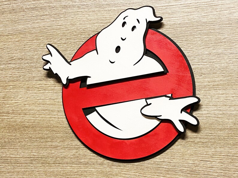 Ghostbusters 3D Logo in Multilayer Wood Wall Art - Etsy