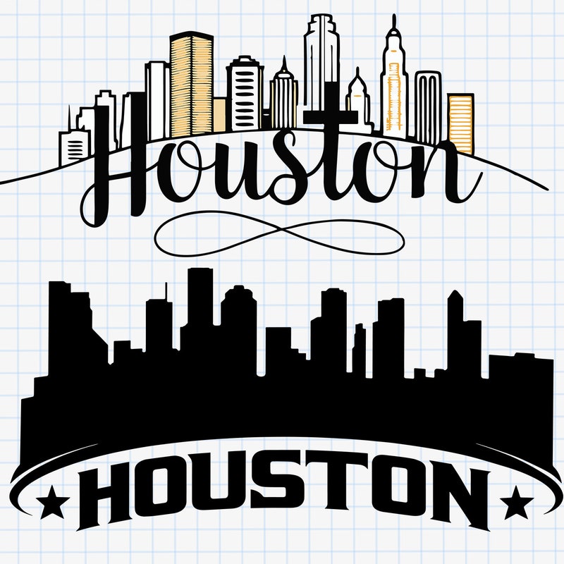 Houston Skyline - Etsy