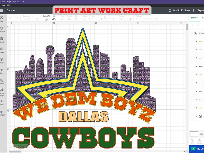 We Dem Boyz Dallas Skyline Silhouette cowboys Football Svg - Etsy