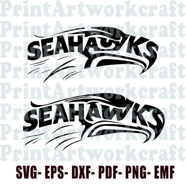 Football With Seahawks Logo - Etsy