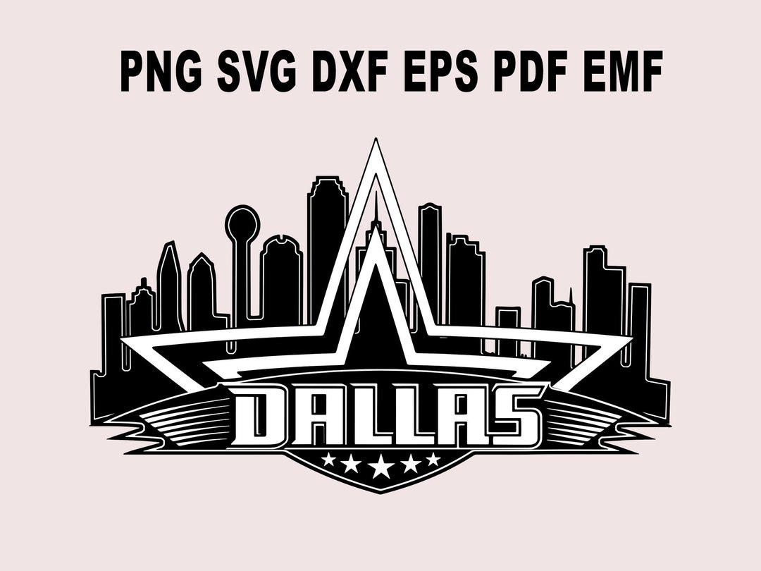 Dallas Svg,dallas Skyline Silhouette ,digital File Only,instant ...