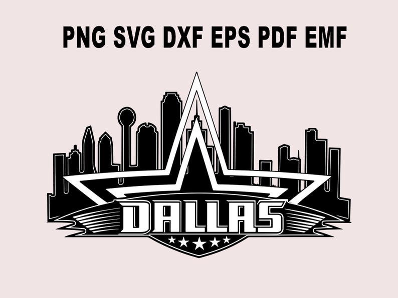 Dallas Skyline SVG, Cutting Files (digital Download) - Etsy