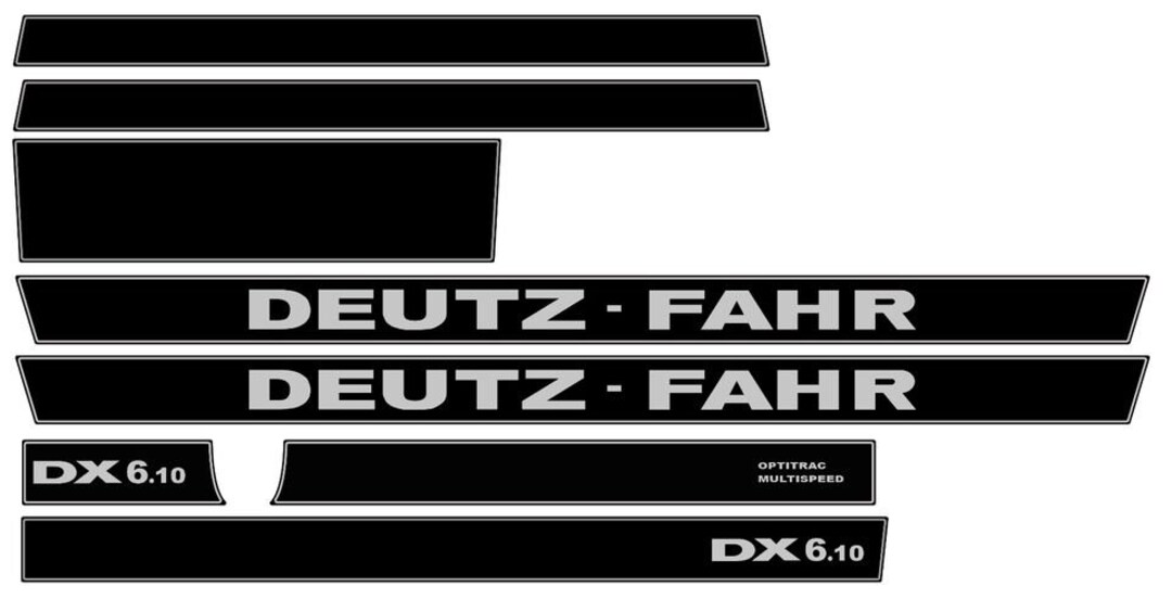 Decal Set Deutz DX 6.10 Optitrac - Etsy