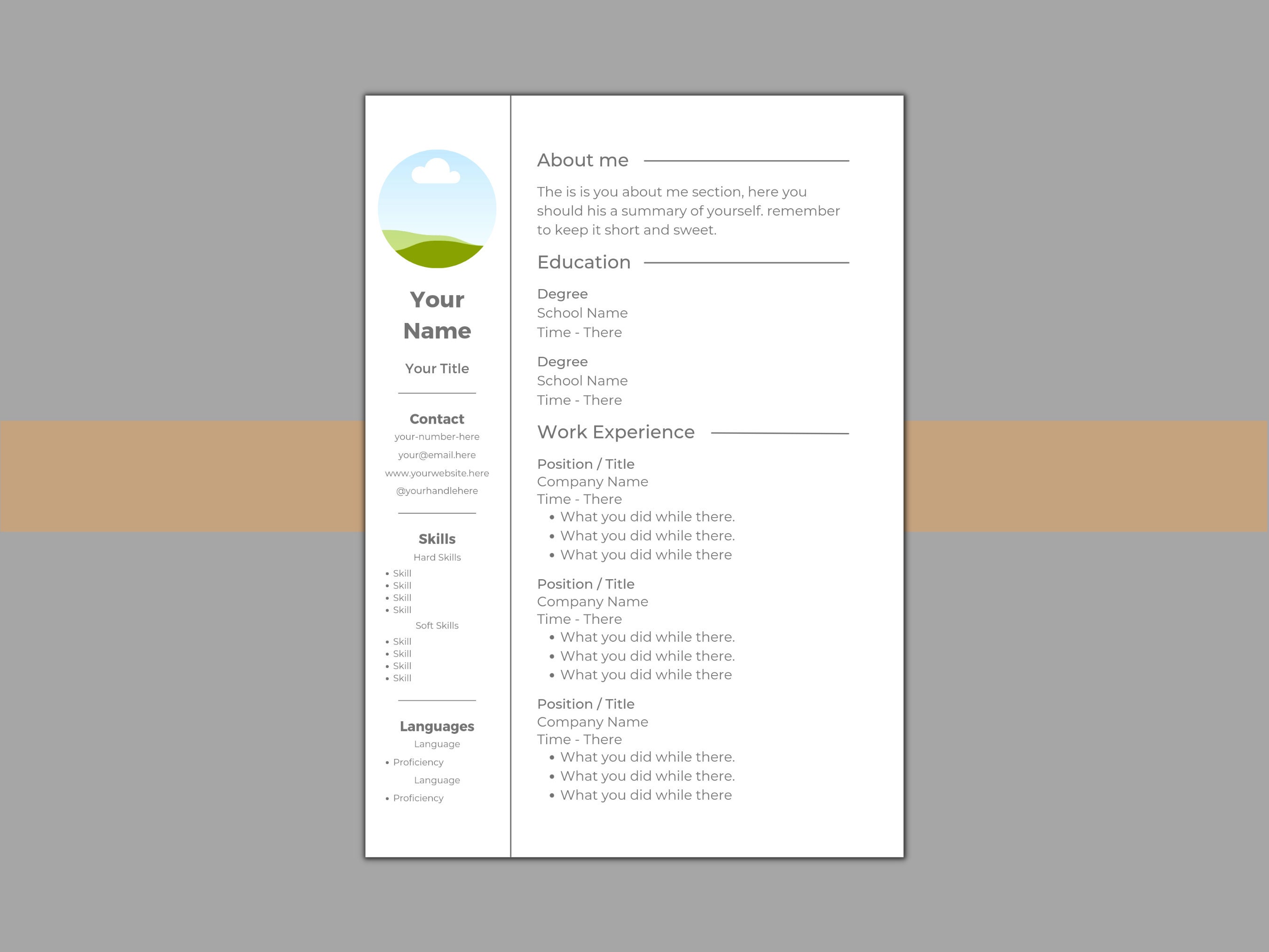Ultra Minimalist Resume Template Canva PDF References Cover Letter ...