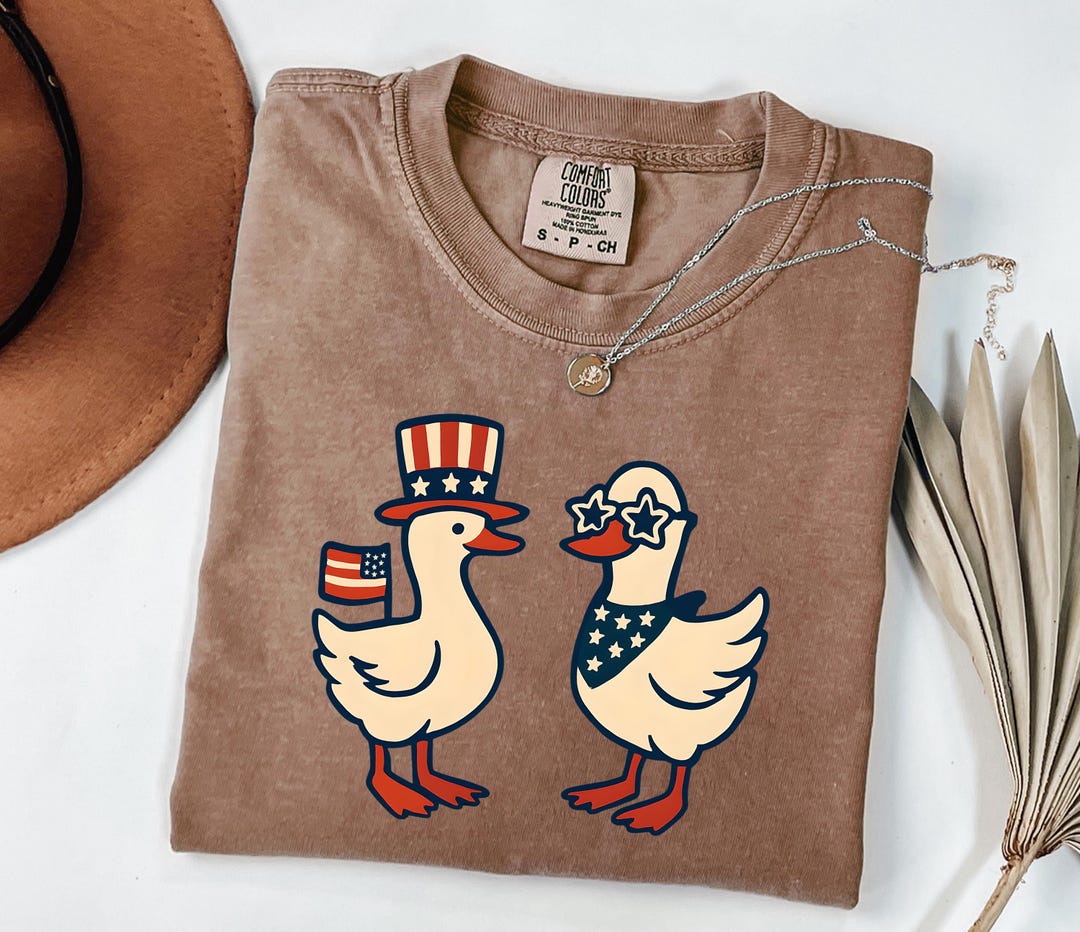 American Goose Shirt, Goose Shirts, 4th of July Shirt, Silly Goose ...