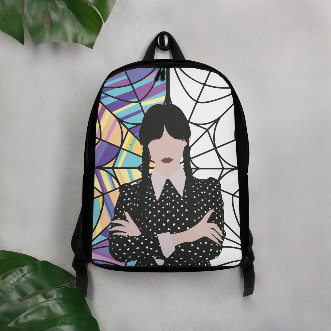 Minimalist Backpack Wednesday Addams Wednesday Addams Family - Etsy