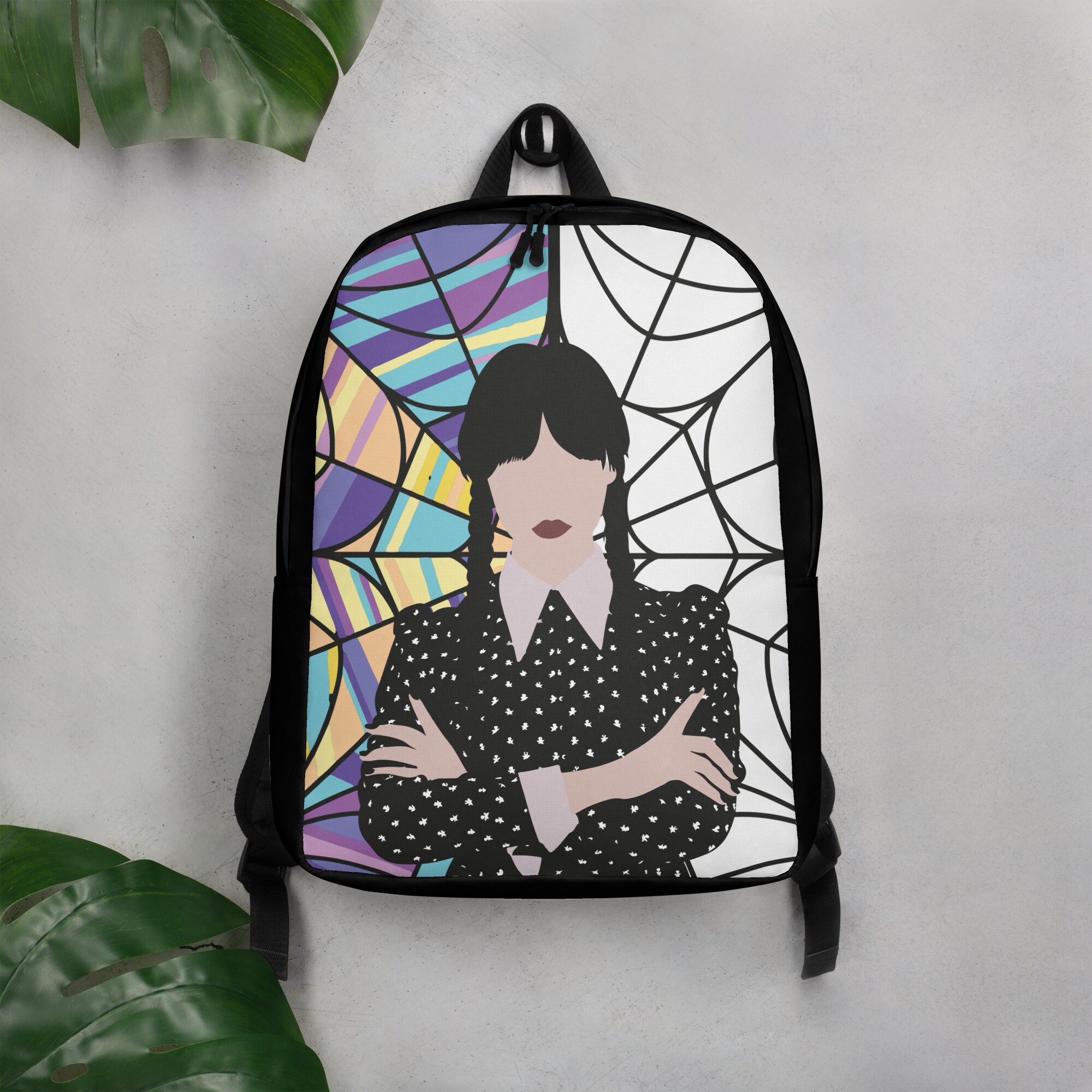 Minimalist Backpack Wednesday Addams Wednesday Addams Family - Etsy