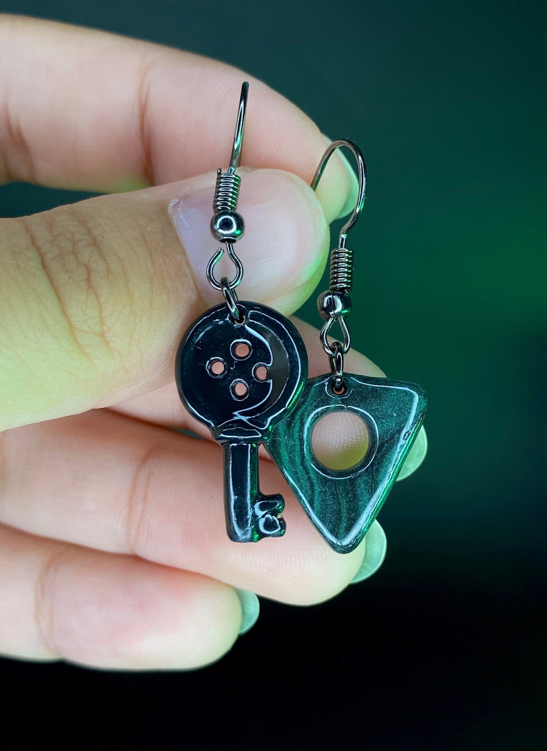 Polymer Clay Coraline Earrings - Etsy