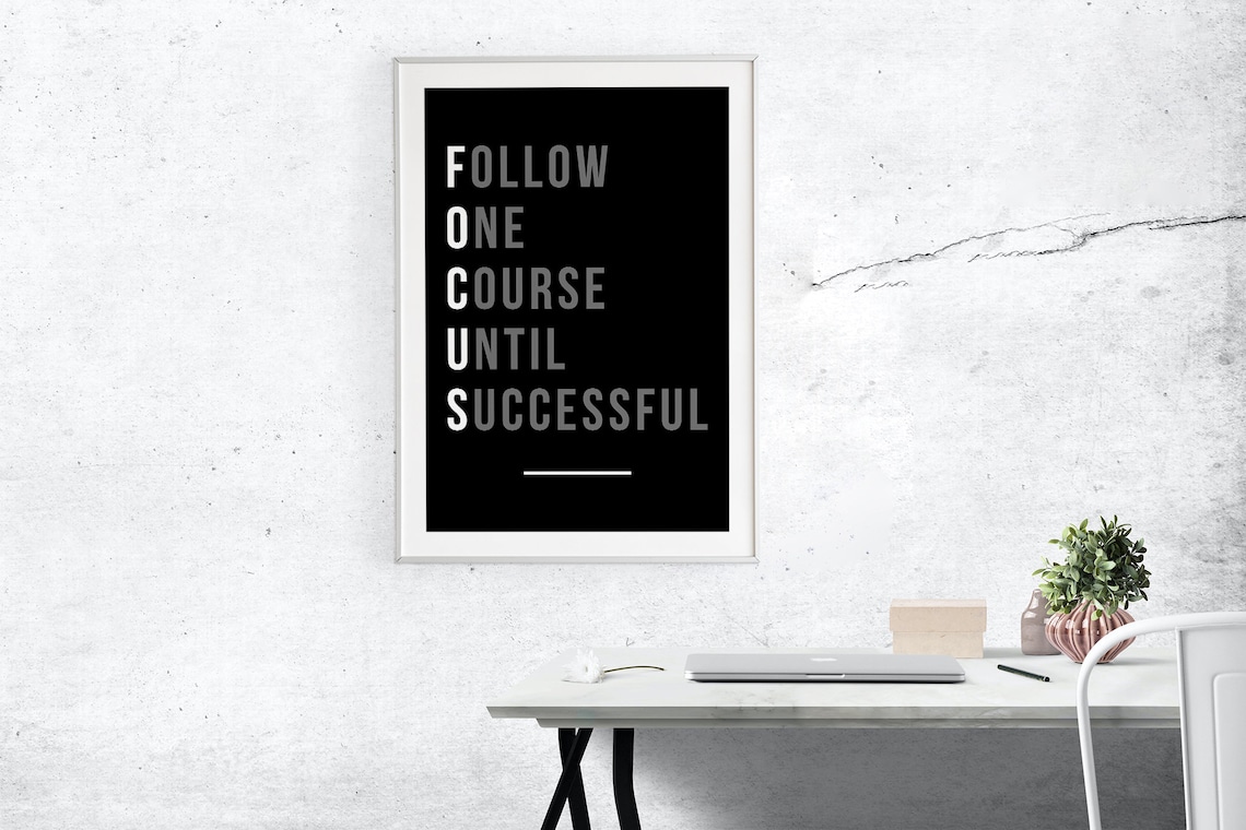Office Motivational Quote Prints Inspirational Wall Art for - Etsy