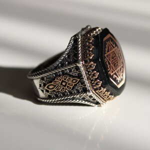 Silver Seal of Solomon Ring, Silver Handmade Ring, Solomon's Seal Ring ...