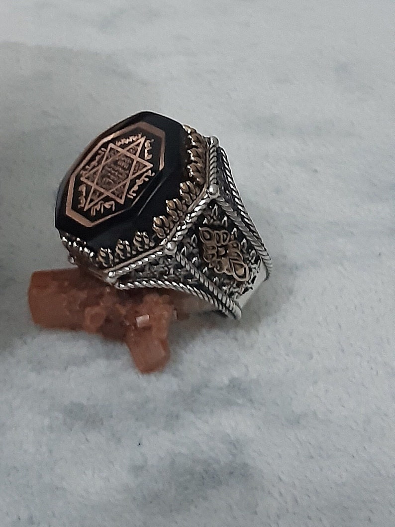 Silver Seal of Solomon Ring, Silver Handmade Ring, Solomon's Seal Ring ...