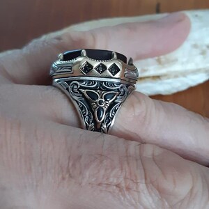Silver Seal of Solomon Ring , Solomon Signet Ring , King Solomon Ring ...