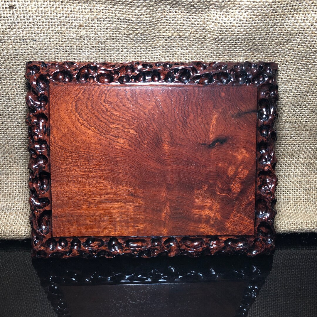 Wooden Stand Made of Padauk , Pattern Sculpture Handmade, Wooden ...
