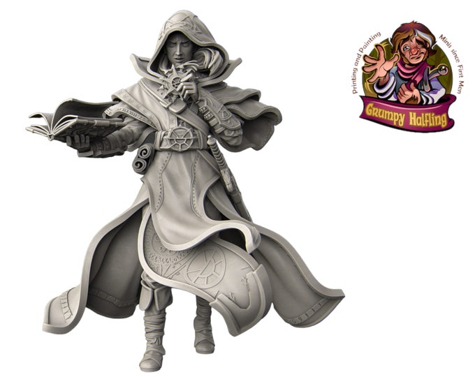 Elf Priest Nerikson 12k 3d Print Miniature - Etsy