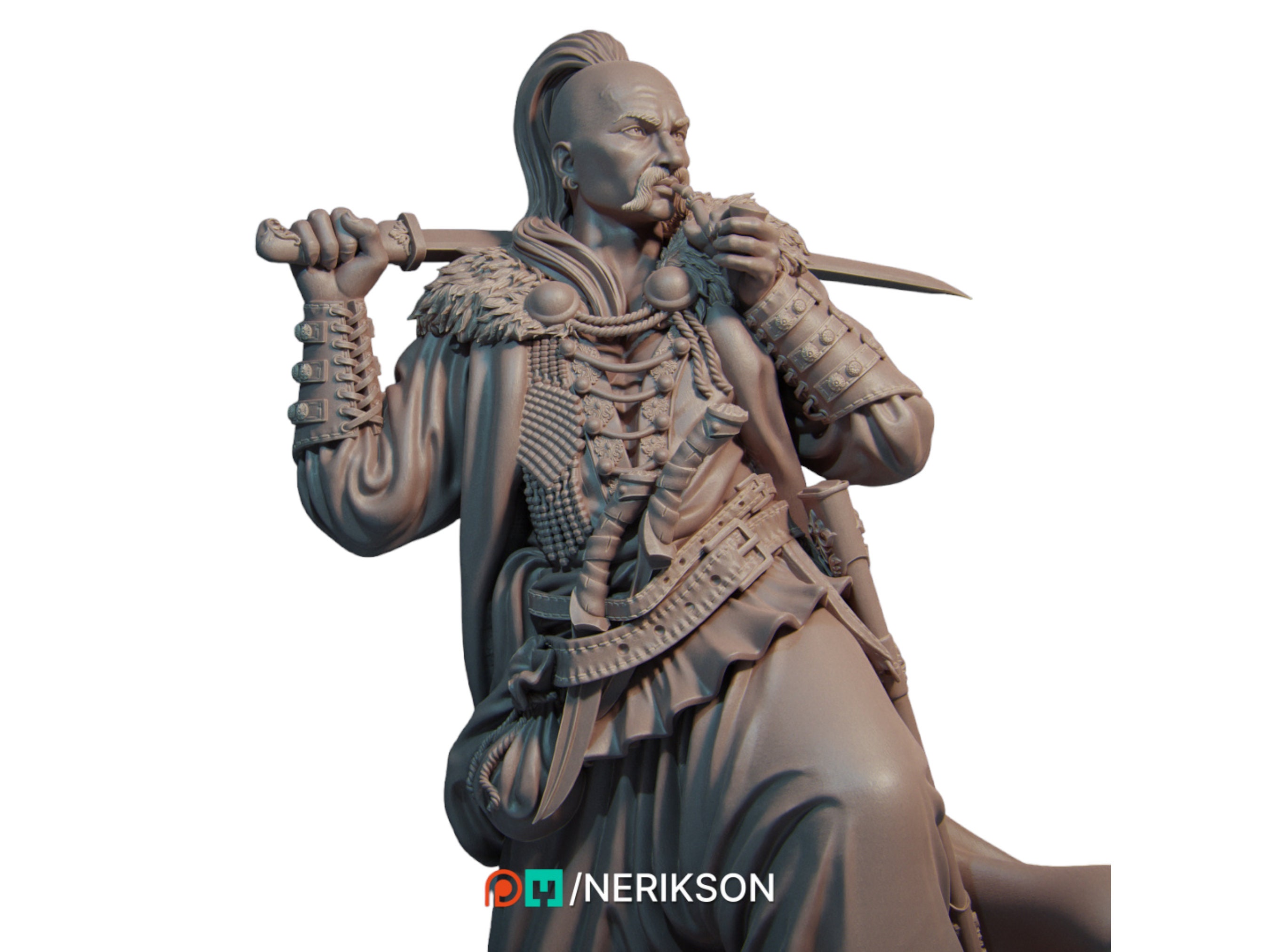 Terrace the Free Cossack Nerikson 12k 3d Print Miniature - Etsy