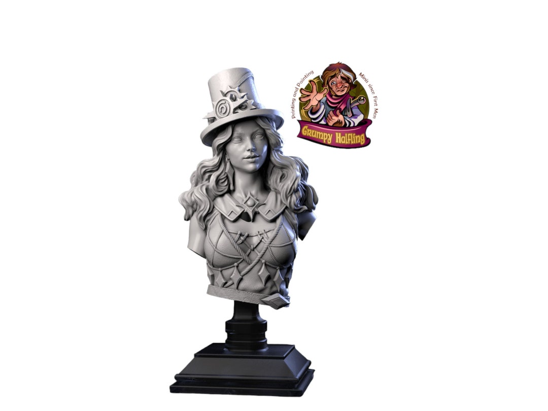 Stylish Betty Bust White Werewolf Tavern 12k 3d Print Miniature Rpg - Etsy