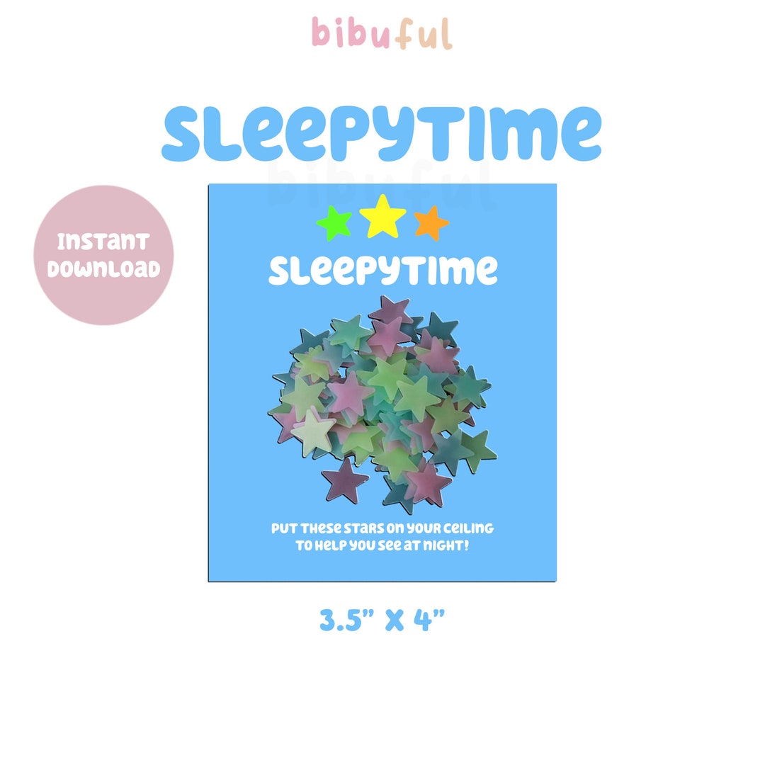 Bluey Sleepytime Party Favors Digital Download - Etsy
