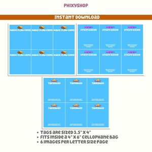 18 Blue Party Favors Bundle Blue Dog Digital Download - Etsy Canada