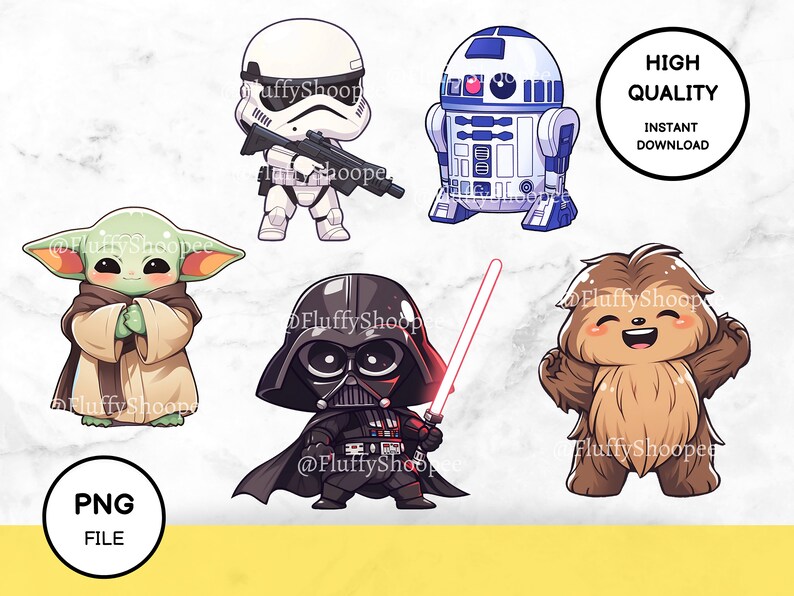 Cute Chibi Space Characters Clipart PNG Transparent Printable Files ...