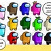 Cute Bundle of Among Us Cartoon Characters PNG Among Us Impostor PNG ...